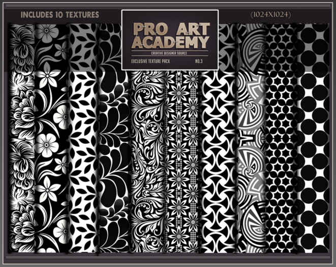Second Life Marketplace - * PAA / BW Textures Pack No.3