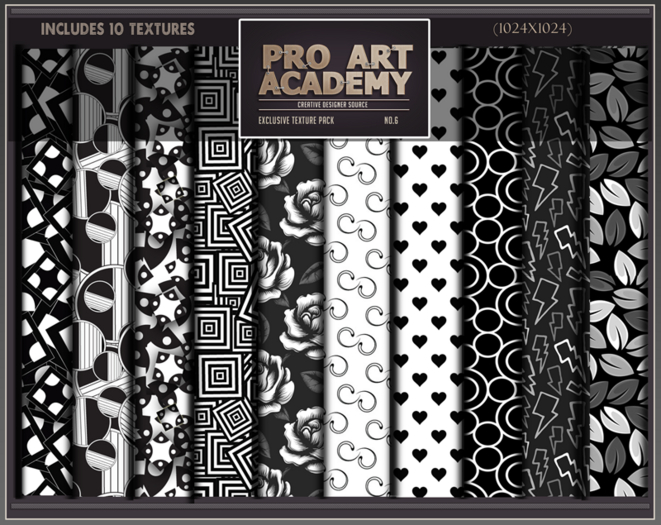 Second Life Marketplace - * PAA / BW Textures Pack No.6
