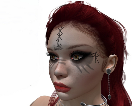 Second Life Marketplace - bag tatoo Face RunesVicking