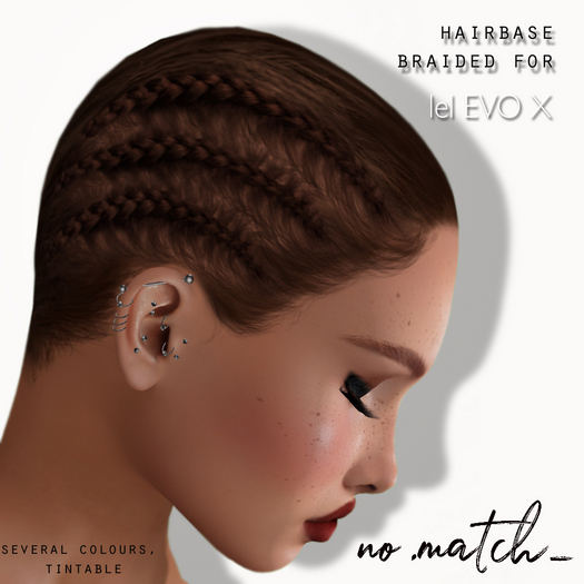 Second Life Marketplace - no.match_ LeL EvoX hairbase " braided " DEMO