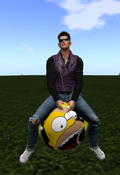 Second Life Marketplace - Homer Simpson Crazy Jump Ball + Super Burp ...