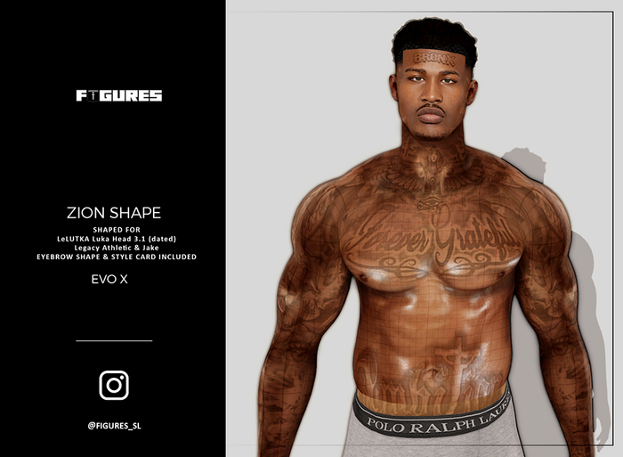 Second Life Marketplace - [FIGURES] - ZION SHAPE | LELUTKA LUKA 3.1 ...