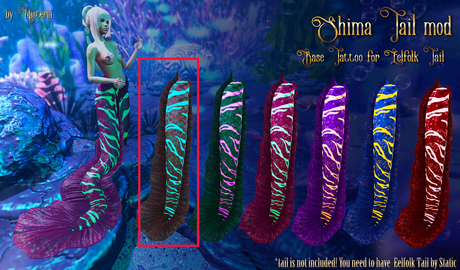 Second Life Marketplace - Misteria - Shima base for Eelfolk Tail - DARK