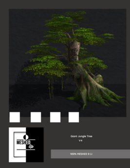 Second Life Marketplace - MeshedUp: Giant Jungle Tree V4