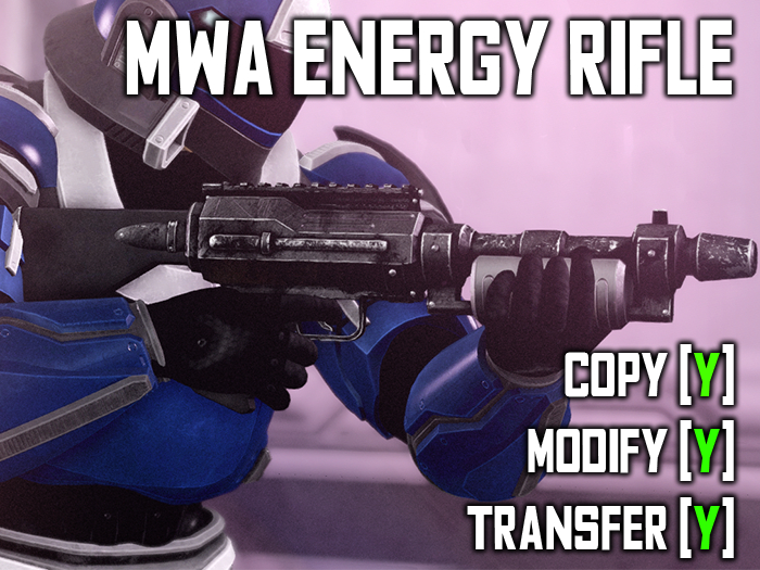 Second Life Marketplace - MWA Energy Rifle Sci-Fi (Prop) (full perms)