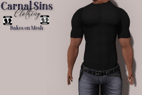 Second Life Marketplace - {CS} Tops - Damion Black