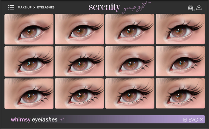 Second Life Marketplace - [Serenity] Whimsy eyelashes