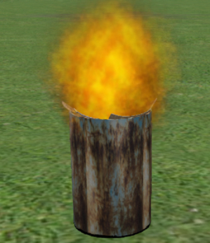 Second Life Marketplace - Barrel on fire **Mesh**