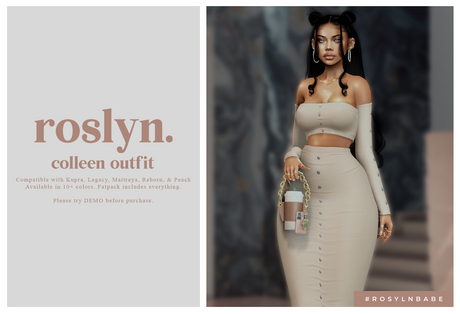 Second Life Marketplace - roslyn. colleen outfit. fatpack