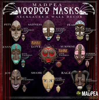 Second Life Marketplace - MadPea Voodoo Masks - Pity