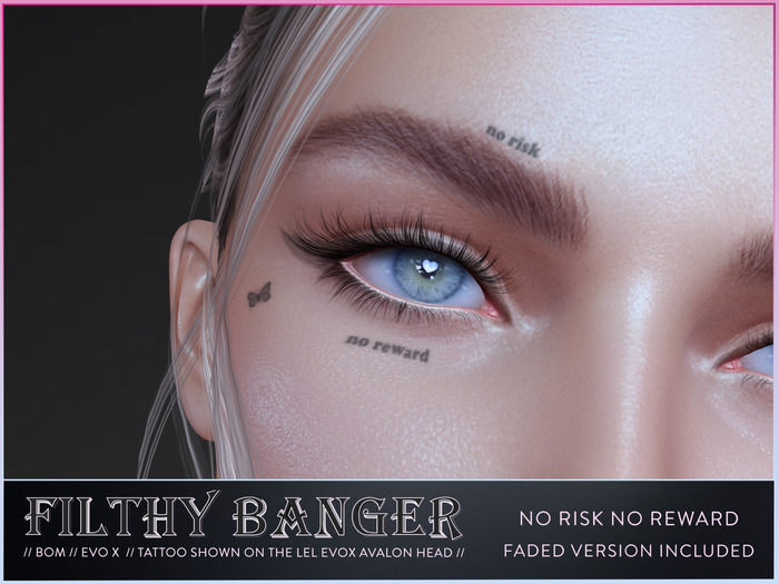 Second Life Marketplace - FB - no risk no reward - eyebrow tattoo ...