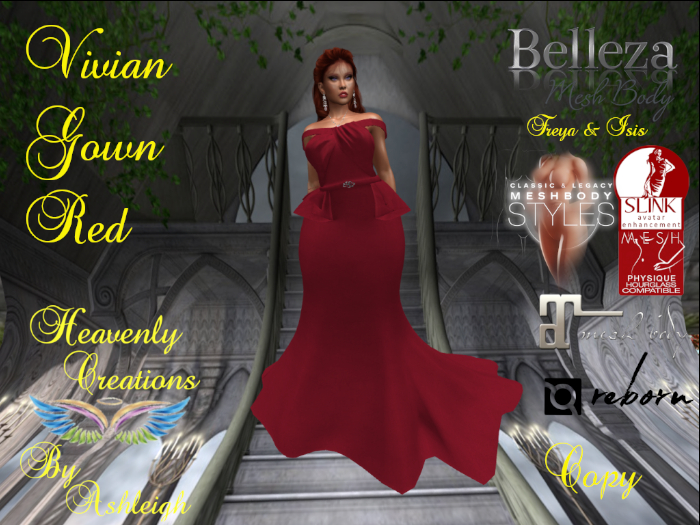 Second Life Marketplace - Vivian Gown Red