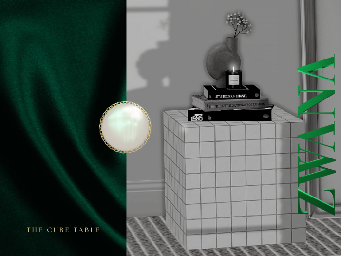 Second Life Marketplace - Tile Cube Table ZWANA