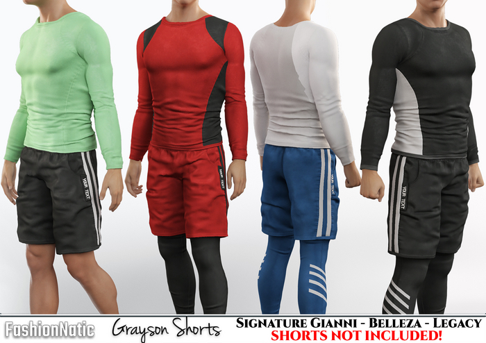 Second Life Marketplace - Grayson Male Top Fatpack Colors - Signature ...