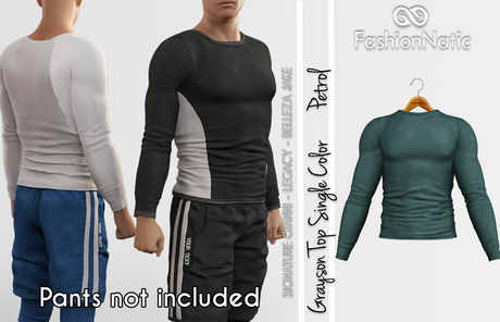 Second Life Marketplace - Grayson Male Top Petrol - Signature Gianni ...