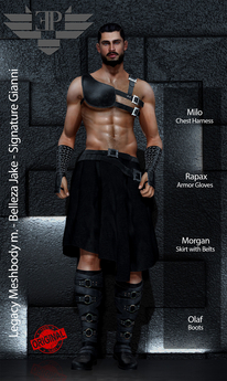 Second Life Marketplace - Fatpack L'Emporio&PL ::*Milo*::Half Chest Armor