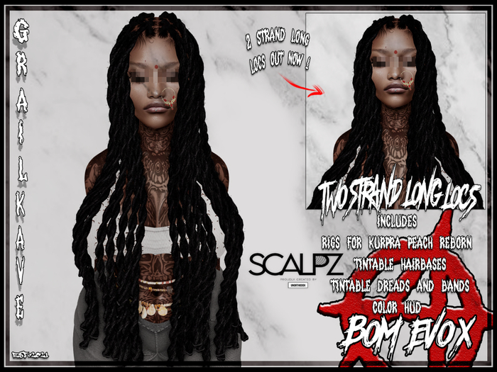 Second Life Marketplace - [GK] LONG 2STRAND LOCS [ADD ME]
