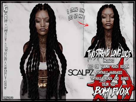 Second Life Marketplace - [GK] LONG 2STRAND LOCS [ADD ME]