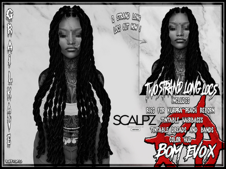 Second Life Marketplace - [GK] LONG 2STRAND LOCS [DEMO]