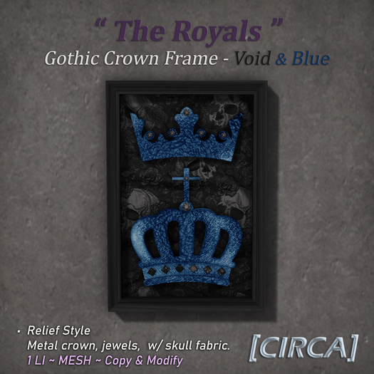Second Life Marketplace - [CIRCA] - "The Royals" Gothic Crown Frame ...