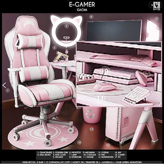 Second Life Marketplace - 10. BAMSE : E-GAMER - Console