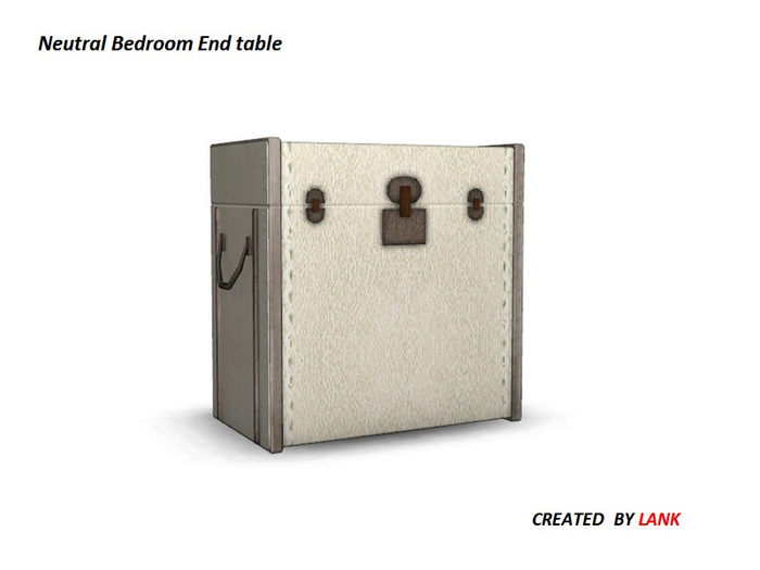 Second Life Marketplace - Neutral Bedroom End table FULL PERM