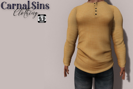Second Life Marketplace - {CS} Tops - Dean Patterns Yellow