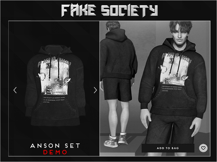 Second Life Marketplace - Fake Society x Anson Set / DEMO