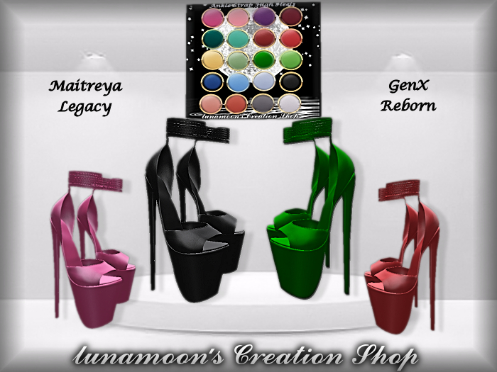 Second Life Marketplace - DEMO-Ankle Strap High Heels with HUD