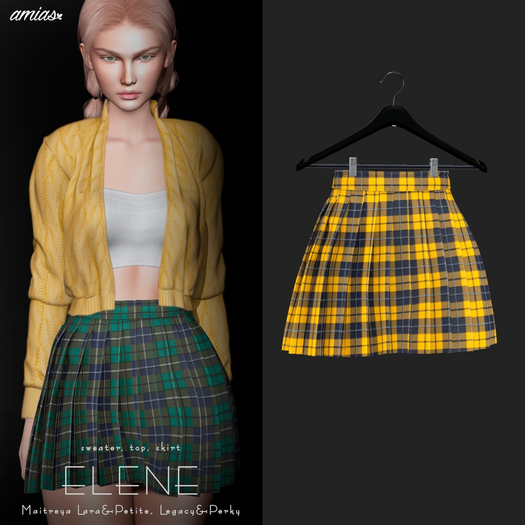 Second Life Marketplace - amias - ELENE skirt canary