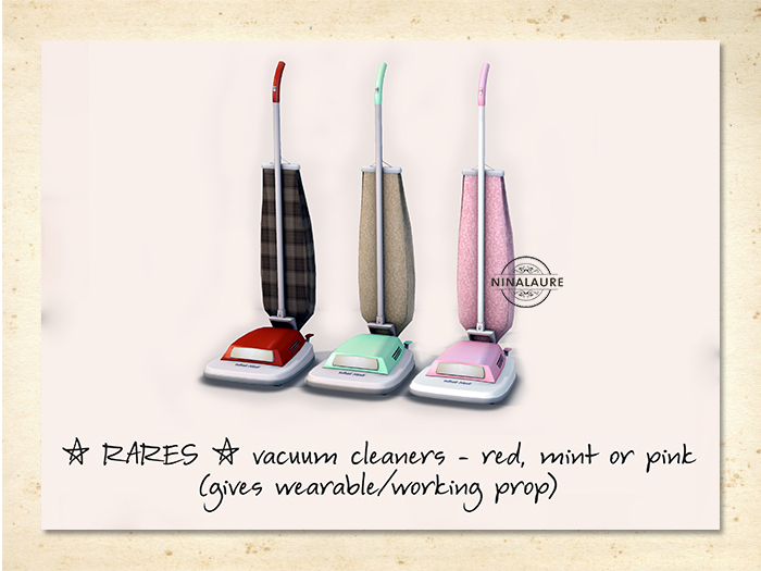 Second Life Marketplace - {what next} Pink Vacuum Cleaner (boxed) RARE