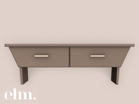 Second Life Marketplace - Elm. Emily Console Table [Taupe]