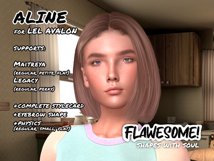 Second Life Marketplace - Aline shape for (Lel Avalon + Maitreya reg ...