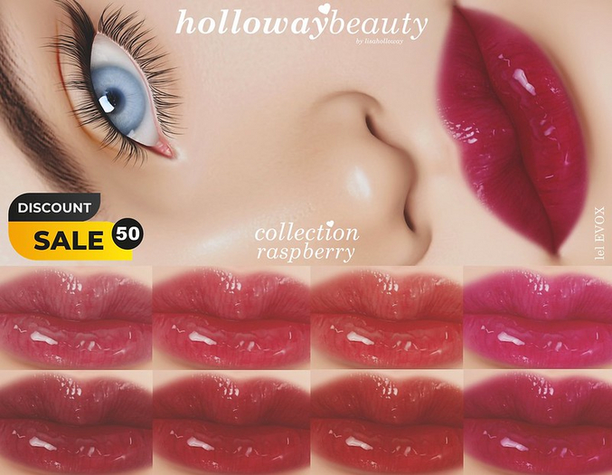 Second Life Marketplace - Holloway Beauty - Raspberry Collection // Fatpack