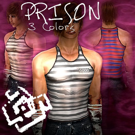 Second Life Marketplace - \W/urban original tank "PRISON" 3 colors
