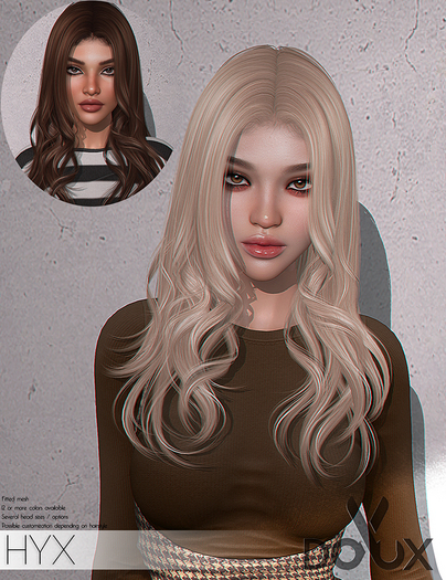 Second Life Marketplace - DOUX - Hyx hairstyle [DEMO]