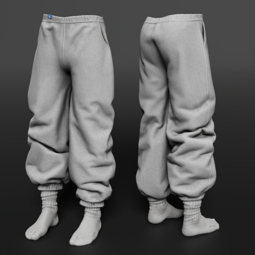 Second Life Marketplace - ardor - loose sweats (grey)