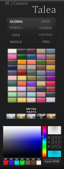 Second Life Marketplace - *DEMO* -KC- TALEA HEELS / 50 COLORS FATPACK