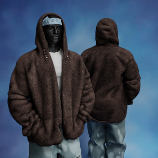 Second Life Marketplace - ardor - fur coat grizzly