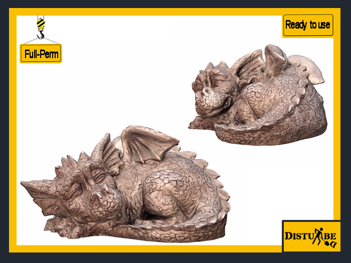 Second Life Marketplace - ::DisturbeD:: Baby Dragon Statue - FULL PERM MESH