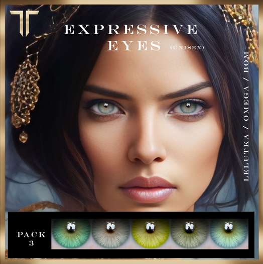 Second Life Marketplace - Tville - Expressive Eyes PACK3 for Lelutka ...