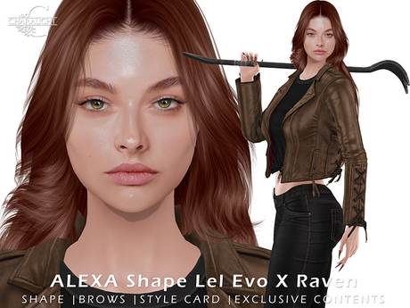 Second Life Marketplace - CHARAUGHT - ALEXA Shape LeLUTKA Evolution X ...