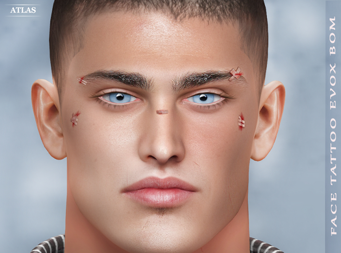 Second Life Marketplace - *ATLAS* Face TaTToo EVOX BOM GIFT