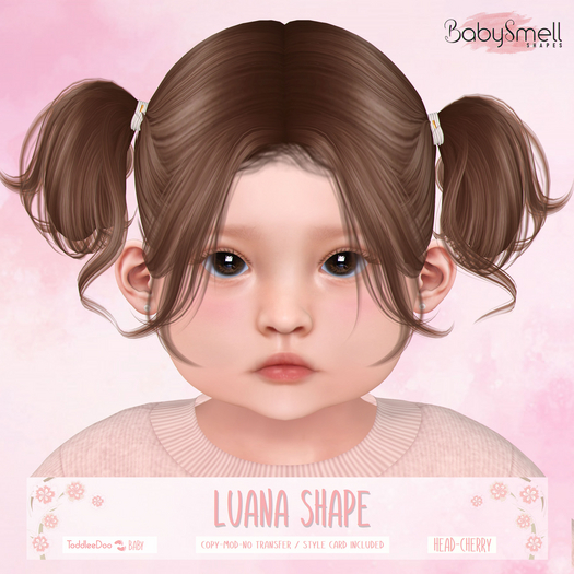 Second Life Marketplace - Baby Smell - Luana Shape (TD HEAD CHERRY)