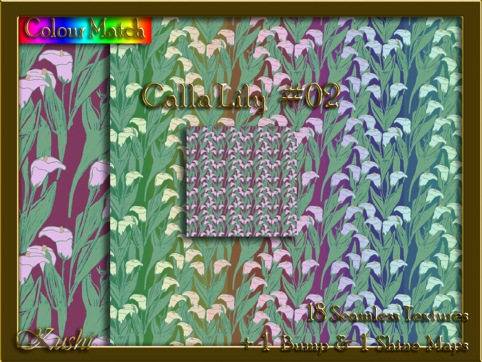 Second Life Marketplace - Calla Lily #02 Seamless Texture Pack