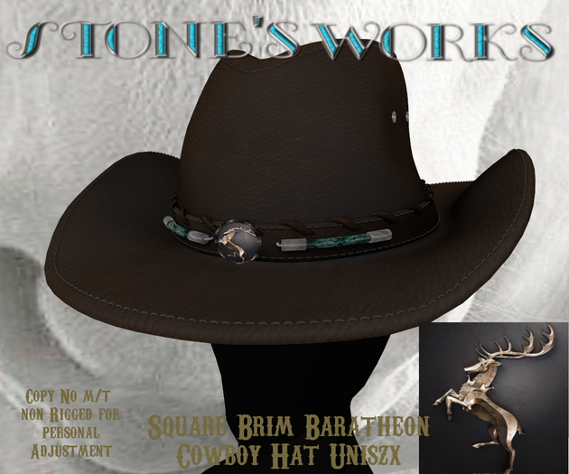 Second Life Marketplace - Square Brim Baratheon CB Hat Stone's Works