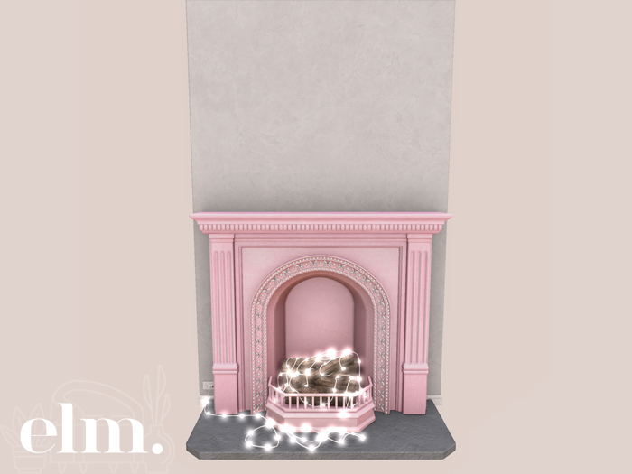 Second Life Marketplace - Elm. Whimsy Fireplace [Pink] Pack