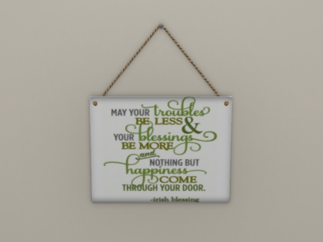 Second Life Marketplace - Irish Blessing Sign - Troubles