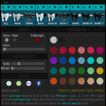 Second Life Marketplace - HEC DEMO - TRACEY Bow Soft Garters FS01 (Maze ...