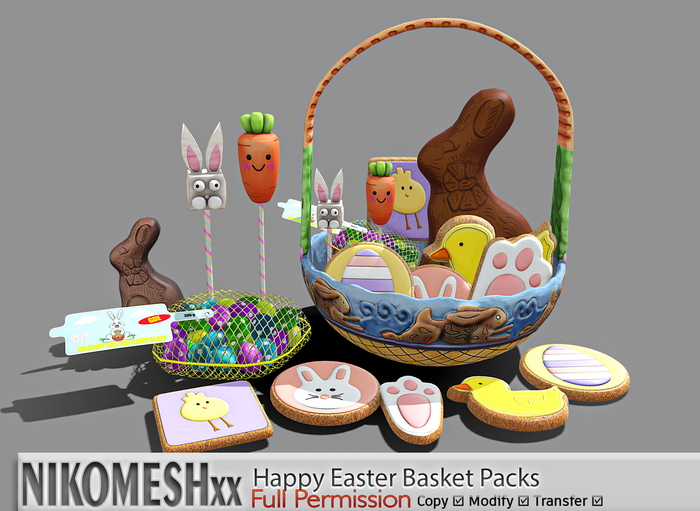 Second Life Marketplace - ::NIKOMESH::Full Permission Happy Easter ...